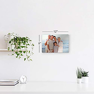 Smile Art Design Custom Metal Personalized Photo Wall Decor Picture Metal Print Put Your Photo on Metal Personalized Photo Prints Custom Photo Gift Wall Art Ready to Hang - 8x12 inches