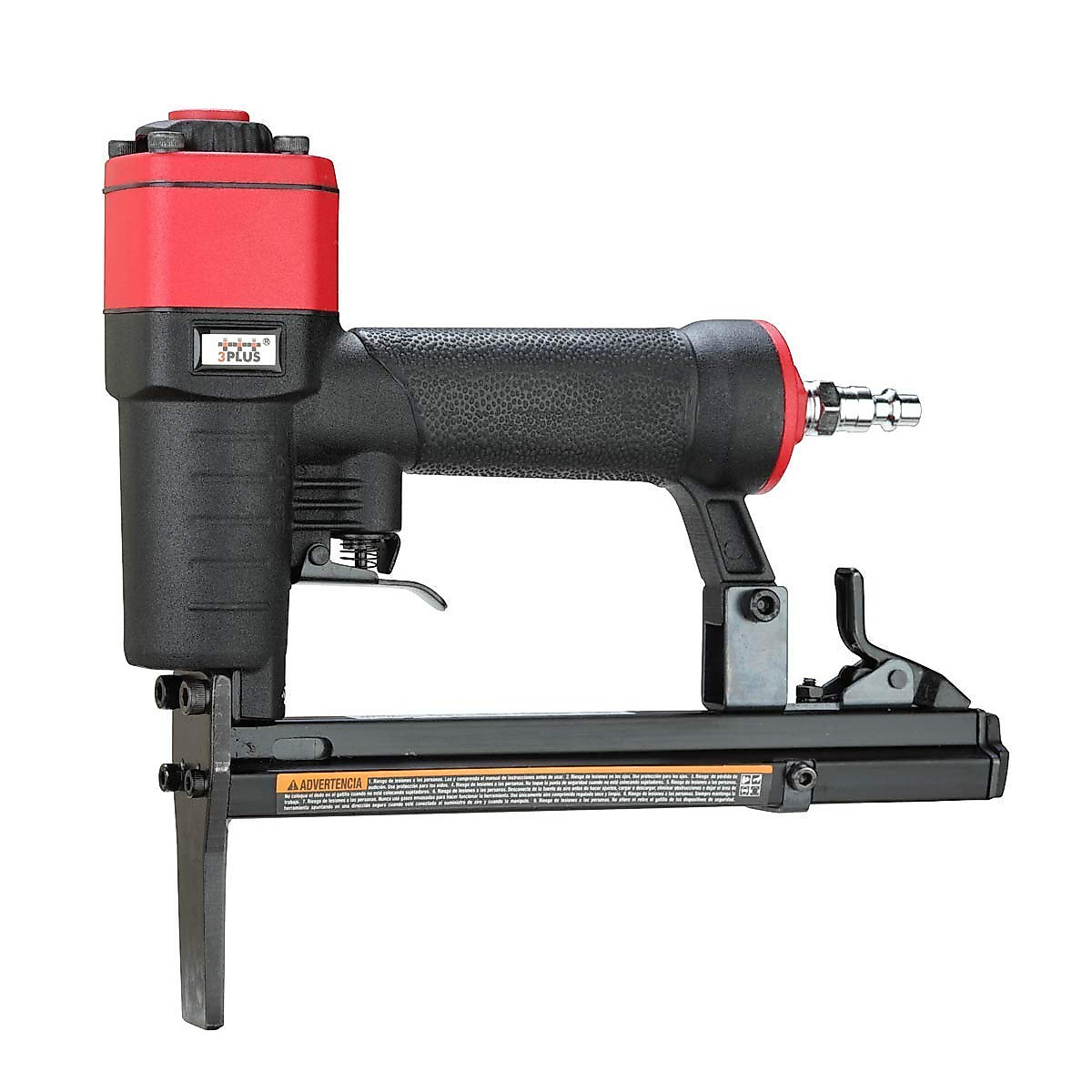 3PLUS H7116LSP-KT 22 Gauge 3/8-Inch Crown Pneumatic Upholstery Stapler with Long Nose, Air Stapler Kit, with 6000 Staples, 1/4-Inch to 5/8-Inch