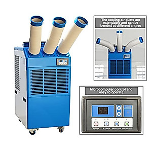 TECHTONGDA Industrial Spot Cooler Air Conditioner Commercial Mobile Outdoor Cooling Aircon 220V Three Column 910m³/h