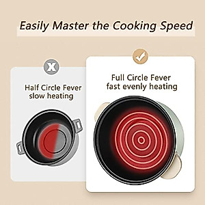 Drizzle 3L Hot Pot Cooker Electrical Skillet - Multifunction Frying Pan 110V Non-Stick Grill Stir-fried Stewed Cookware Steak Noodle Ramen Shabu Shabu Pot - Home Office Party Kitchen Dorm Cooking