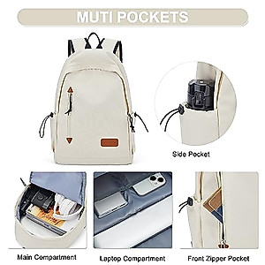 PAUBACK Backpack for Women Men, College School Backpack for Students, Waterproof Causal Backpack Book Bag for Girls Boys Teens, Carry on Travel Backpack Rucksack for High School