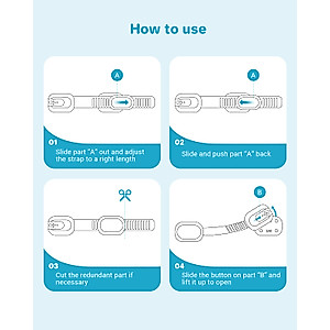 Child Safety Cabinet Locks for Babies, Baby Proofing Child Locks, 10 Pack DUOSI No Screws and Magnets Fridge Refrigerators Door Locks for Kitchen Cabinets and Drawers