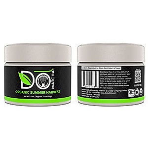 DoMatcha, Organic Summer Harvest Matcha Powder, Authentic Japanese Green Tea, Latte Grade, 2.82 oz