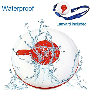 Retekess TH003 Wireless Caregiver Pager System,Nurse Alert System, Emergency Call Bell ,492ft,1 Plug-in Receiver,1 SOS Help Pendant Call Button for Home,Elderly,Patient,Disabled