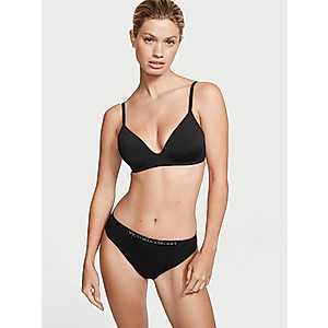 Victoria's Secret Seamless Brief Panty Pack, High Leg Cut, Underwear for Women, 7 Pack, Solids & Polka Dots (XL)