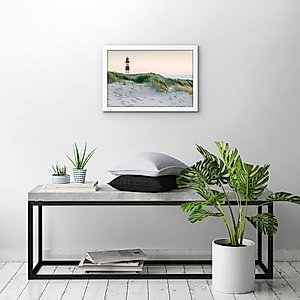 Americanflat 12x18 Poster Frame in White - Photo Frame with Engineered Wood Frame and Polished Plexiglass Cover - Horizontal and Vertical Formats for Wall with Built-in Hanging Hardware