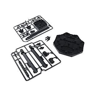 MY MIRONEY 2Pcs Black Action Base Action Figure Stand Display Stand 1/100