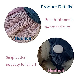 Harikaji Pet Clothes, Sweet Bowknot Small Dog Skirt Girl Tutu Clothing Puppy Cat Sleeveless Apparel Teddy Clothes Wedding Dresses for Spring and Summer (XL)