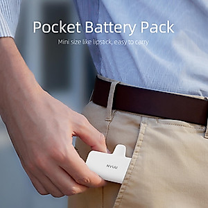 NVUU 2 Packs Portable Charger for iPhone 15 Power Bank 5000mAh，USB C Portable Phone Charger, Battery Pack Charger for iPhone 15 Pro/15 Plus/15 Promax, Samsung Galaxy S21/S20/S10/S9, Huawei Andriod