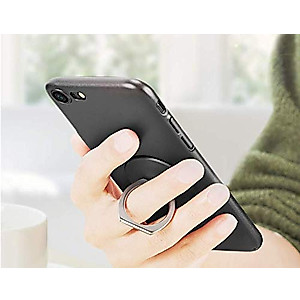 Cell Phone Finger Ring Holder Stand with Car Mount for Smartphone and Tablet，Kickstand 360 Rotation Grip Stand - Blue Pink Purple Nebula Unicorn