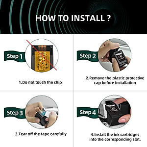 65xl 65 Ink Replacement for HP 65XL Ink Cartridge Combo Pack for HP Envy 5055 5052 5058 DeskJet 3755 2622 2652 2655 3752 3700 3720 3722 3758 Printer