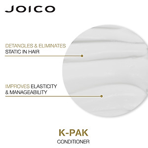 Joico K-PAK Daily Reconstructing Conditioner | For Damaged Hair | Restore Shine | Smooth & Detangle | Eliminate Static | With Keratin & Guajava Fruit Extract | 33.8 Fl Oz