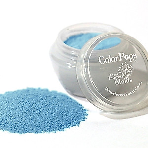 ColorPops by First Impressions Molds Matte Blue Shades Edible Powder Food Coloring for Cake Decorating, Baking, Chocolate, Candy, Cookies 10 gr/by volume single jar Manufactured in the USA (Matte Blue 9, 10g)