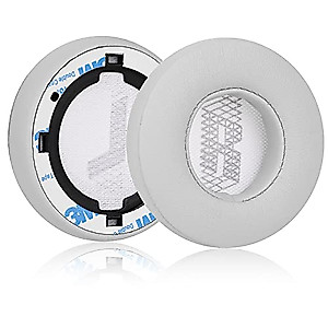 Jarmor Replacement Memory Foam & Protein Leather Ear Cushion Pads Cover for JBL E35 E35BLK E45 E45BT E45BTBLK On Ear Headphones ONLY (Gray)