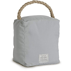 Pavilion Gift Company 72155 Cat Door Stopper, 5 by 6-Inch, Grey, White