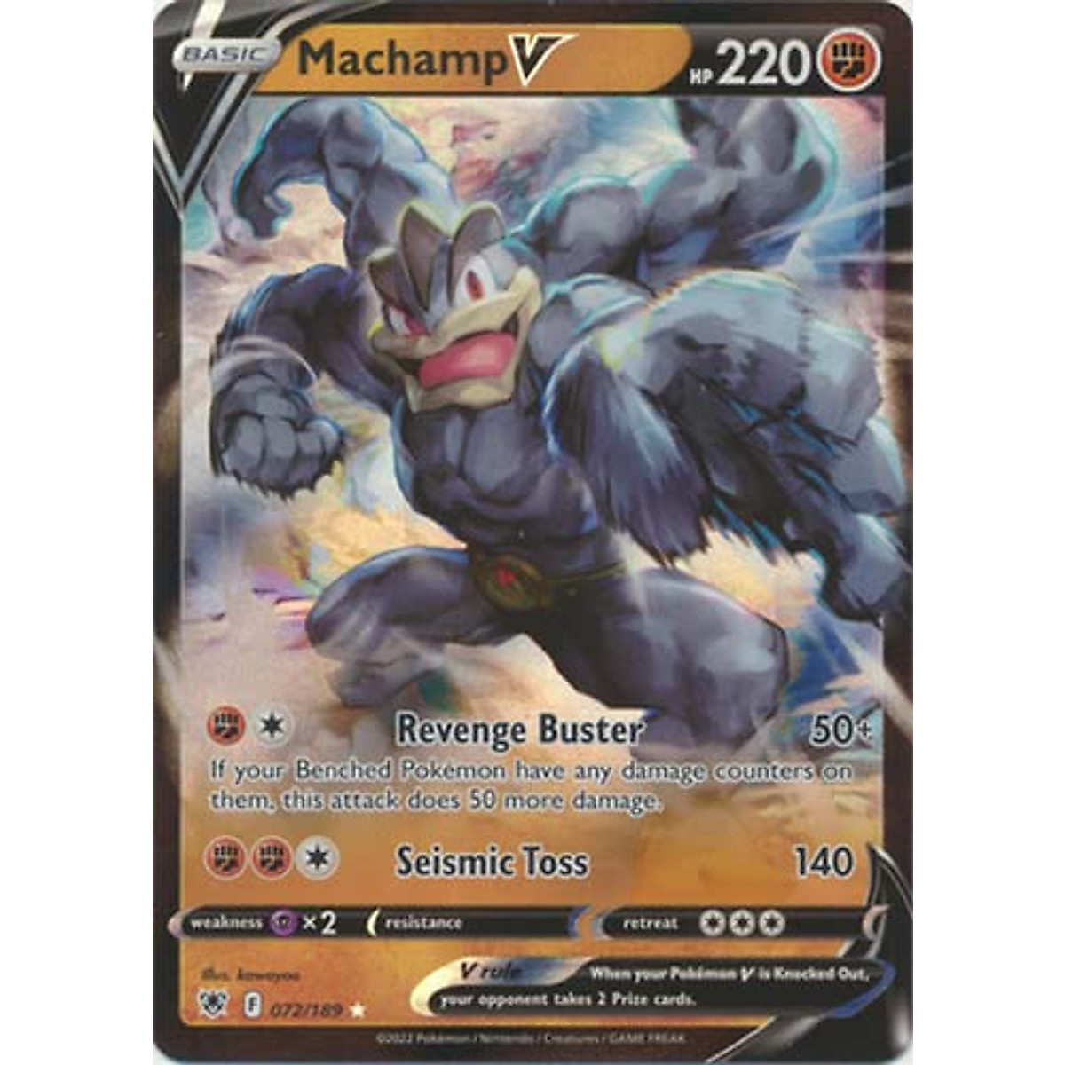 Machamp V - 072/189 - Ultra Rare - Sword & Shield - Astral Radiance