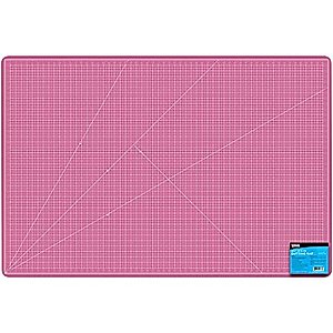 US Art Supply 40" x 60" PINK/BLUE Professional Self Healing 5-Ply Double Sided Durable Non-Slip Cutting Mat Great for Scrapbooking, Quilting, Sewing and all Arts & Crafts Projects