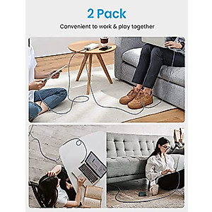 AINOPE 100W USB C to USB C Cable 2-Pack 6.6ft, USBC to USBC Fast Charging Cable Rigth Angle PD4.0/QC5.0 5A Type C to Type C USB C Cable Compatible with MacBook Pro 2021, iPad Pro 2021, Galaxy S22