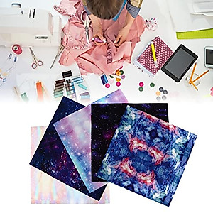 5PCS 19.7" x 19.7" Quilting Fabric Sewing Fabric Patchwork Printed Fabric Scraps Cotton Fabric for Sewing and Quilting