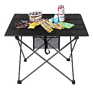 SUNESA Portable Picnic Table Portable Folding Table Outdoor Camping Home Barbecue Picnic Ultra Light Traveling Table Fishing Foldable Camping Table