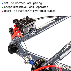 ALEOED 6 Pieces Bicycle Brake Pad Spacer Hydraulic Disc Brake Spreader Instert Tool Parts for Shimano Mountain Road Bike MTB