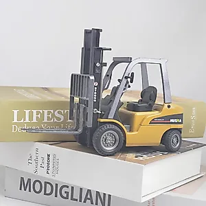 Ailejia Forklift Trucks Toy Alloy Fork Truck Models Warehouse Construction Truck Vehicle Model Engineering Car Toy Boy Gift (Forklift)