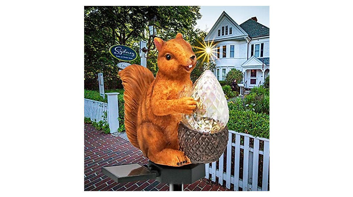 HENGYOU Solar Squirrel Garden Lights - Waterproof Outdoor Decor
