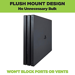 HIDEit Mounts 4P Pro Bundle, Wall Mounts for PS4 Pro and Controller, Steel Wall Mounts for PlayStation 4 Pro and One Rubber Dipped Controller Mount