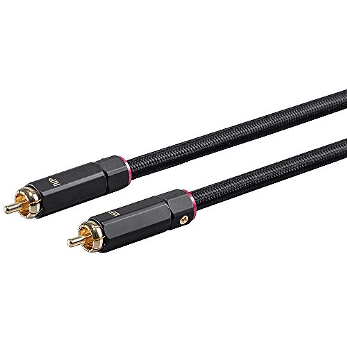 Monoprice Onix Series Digital Coaxial Audio/Video RCA Subwoofer CL2 Rated Cable, RG-6/U 75-ohm 12ft Black