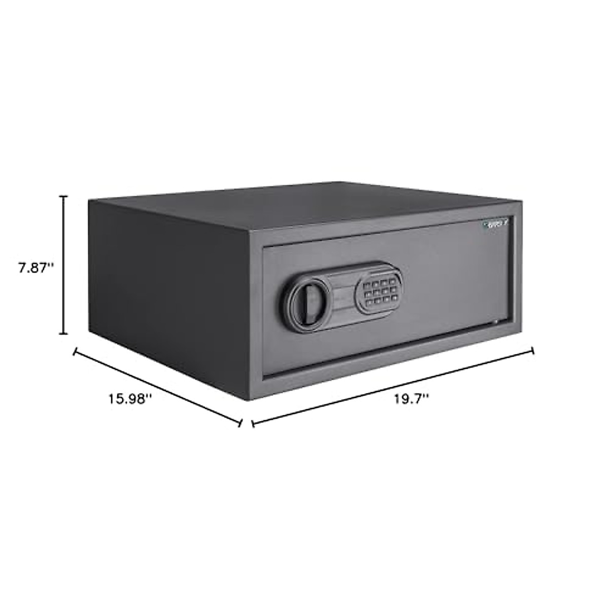 Barska 1.2 Cu. Ft Digital Keypad Safe – LED Interior Light, Extra-Wide for Laptops, Silent Mode, Steel Security Safe