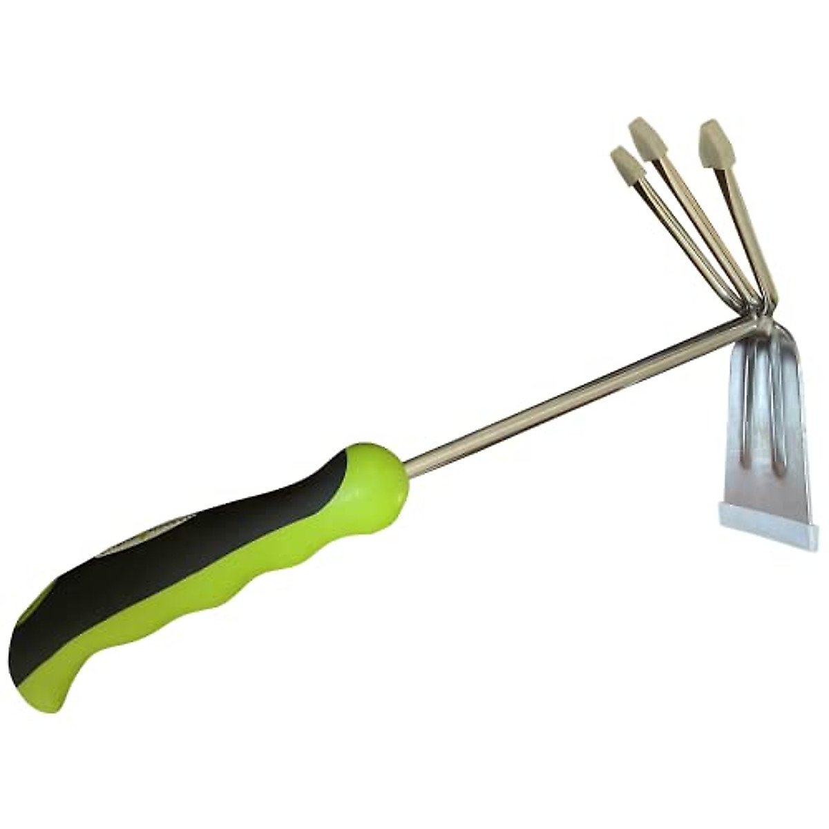 Garden Guru Hand Cultivator Rake Hoe Tiller Tool - Stainless Steel for Ultimate Strength - Rust Resistant - Ergonomic Handle - Great for Gardening Cultivating Loosening Weeding