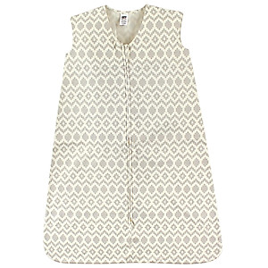 Hudson Baby Unisex Baby Cotton Sleeveless Wearable Sleeping Bag, Sack, Blanket, Aztec, 12-18 Months