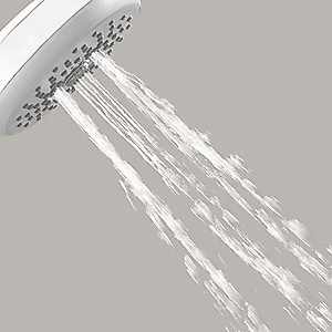 hansgrohe Croma 100 Handheld Shower Head Set Modern Spray Full, Pulsating Massage, Intense Turbo with QuickClean with Hose in Chrome, 2.5 GPM, 06425005
