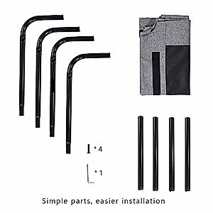 objoy Original Elevated Dog Bed Protable Raised Pet Cots with Soft Side for Large Medium Small Dogs, Sturdy Frame& Breathable Mesh for Indoor Outdoor Use (L)