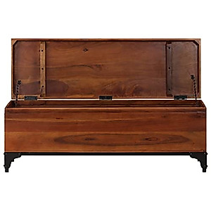 Vetnasa Storage Trunk 43.3"x13.8"x16.1" Solid Acacia Wood