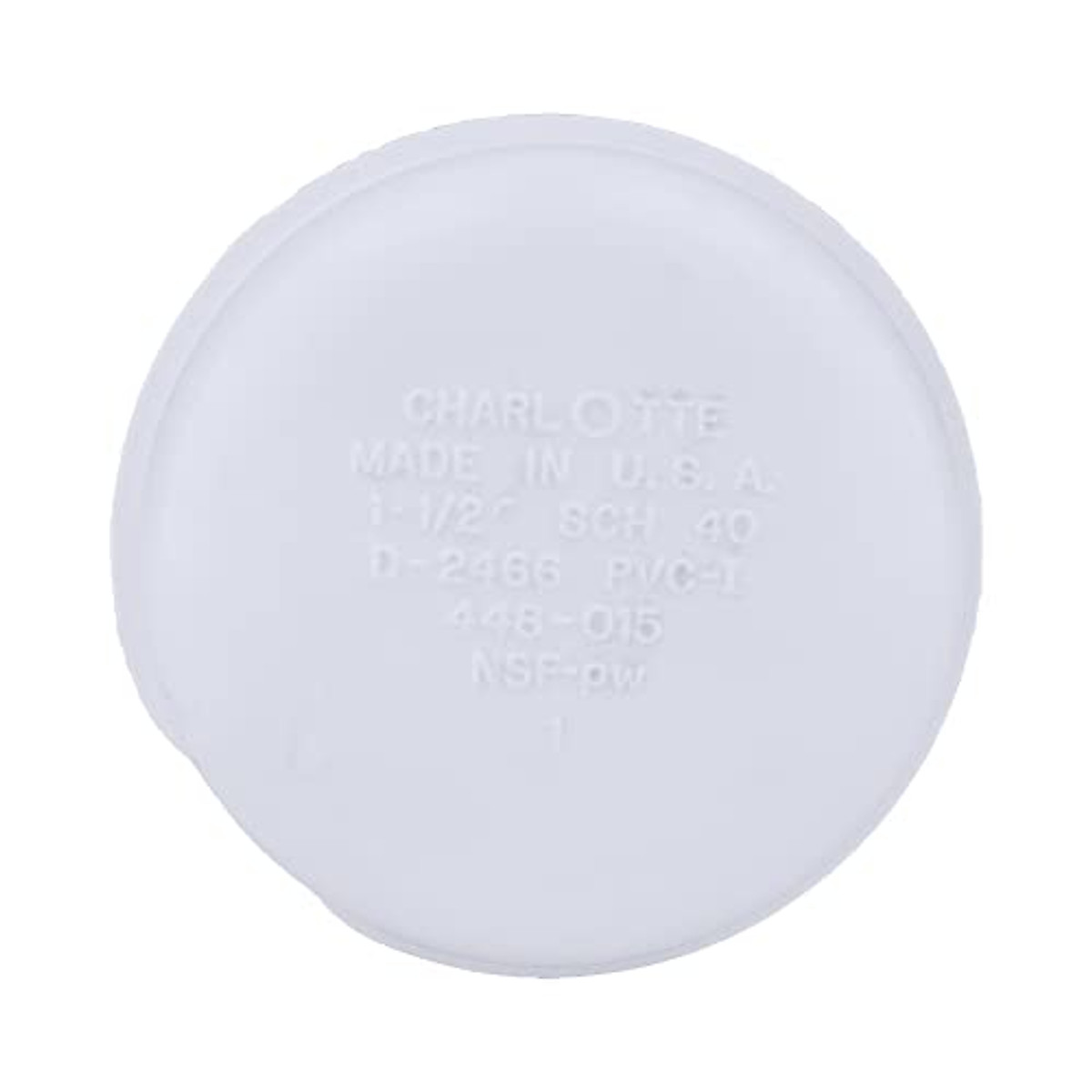 CHARLOTTE PIPE 1 1/2 SCH 40 CAP FPT PRESSURE (1 Unit Piece)