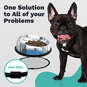 Enhanced Pet Bowl Stand - New Anti-Skid Feature - Dog and Cat Bowl Stand Exclusively for Use with The Corresponing Size Enhanced Pet Bowl (Medium)