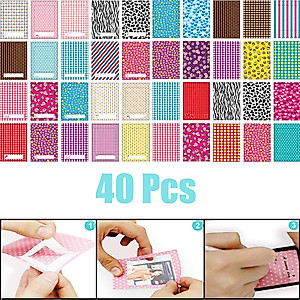 BigTrend 2x3 Inch Photo Paper Film Album Set for Fujifilm Instax Mini Camera, Polaroid Snap, Z2300, SocialMatic Instant Cameras & Zip Instant Printer (Starry sky-4, 64 Pockets)