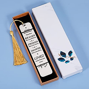 Best Friend Gifts for Inspirational Bookmark Christmas Stocking Stuffers for Kids Men Women Daughter Son Gifts for Birthday Graduation Gifts Back to School for Girls Book Lover Breast Cancer Gifts