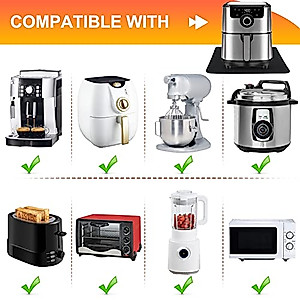 Advantez Heat Resistant Mat for Air Fryer, 3Pcs Multi-size Heat Resistant Mat with Sliders Function, Reusable Kitchen Countertop Protector Mat for Air Fryer Coffee Maker Blender Microwave