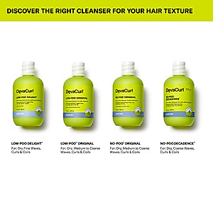 DevaCurl Low-Poo Original Mild Lather Cleanser for Rich Moisture, 12 fl. oz.