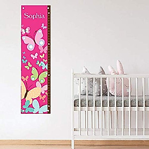 Personalized Growth Chart for Kids, Butterflies - I See Me!