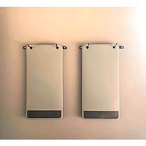 Yoga Mat Holder Black Wall Mount Yoga Mat Rack with Punch Tool, Modern Large Capacity Yoga Mat Holder for Gym/Fitness Class/Home/Yoga Studio, Heavy Duty Load 40 Kg