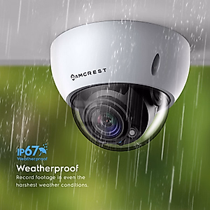 Amcrest 4K Optical Zoom AI POE Camera, Varifocal 8MP Outdoor POE IP Camera Dome, Face/Human/Vehicle Detection, 2.7mm~13.5mm Lens, IP67, 5X Optical Zoom, (IP8M-VD2893EW-AI)