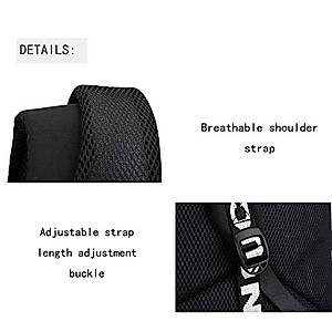 Gmoke Cartoon Canvas Laptop Backpack for Teen, Backpack for Women Men with USB Charging Port. (Black1)