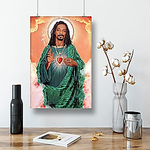 TBIIQKZ Funny Rap Art Print, Cool Music Poster, Celebrity Saint Artwork, Aesthetic Canvas Unframed Poster 12x18inch(30x45cm)