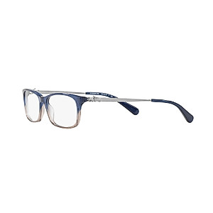 Coach HC6110 Prescription Eyewear Frames, Blue Beige Glitter Gradient/Demo Lens, 50 mm