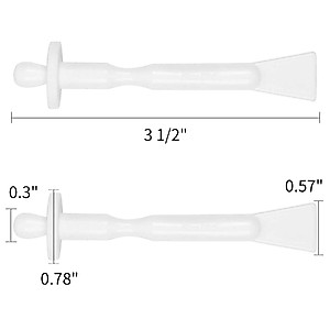 BlueZOO 30PCS 2-IN-1 Nose Wax Applicator Spatulas for Nasal Cleaning, Eyebrows, Facial Hair Removal - Mustache Waxing Sticks for Women and Men