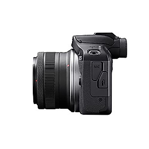 Canon EOS R100 RF-S18-45mm F4.5-6.3 is STM Lens Kit, Mirrorless Camera, RF Mount, 24.1 MP, Continuous Shooting, Eye Detection AF, Full HD Video, 4K, Lightweight, Wi-Fi, Bluetooth, Content Creation