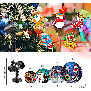 Christmas Outdoor Reflectors Nativity Projector Light Ocean Wave Projector 2in1 3D LED 18 HD Slides Window Wonderland Projector House Xmas Indoor Holiday Party Projection Lights All Seasons